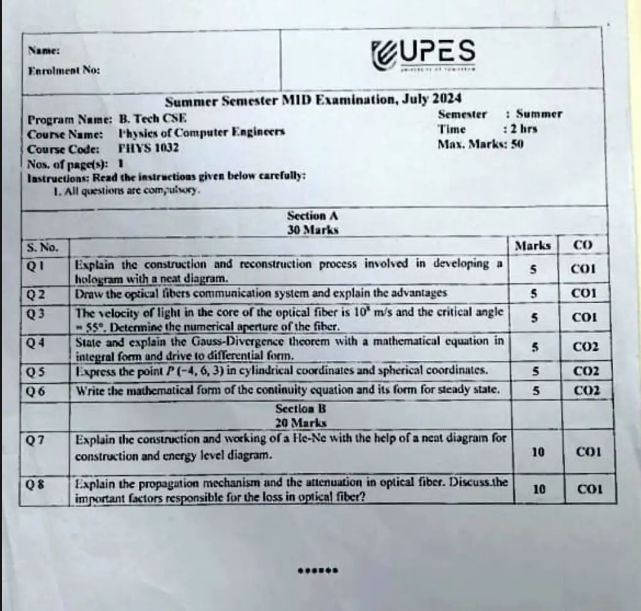 Semester 2 Pyqs